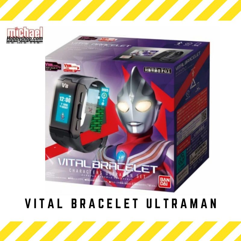Jual Bandai Vital Bracelet Ultraman Set & VBM Card Ultraman Tiga ...