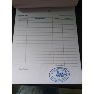 nota kosong | Shopee Indonesia