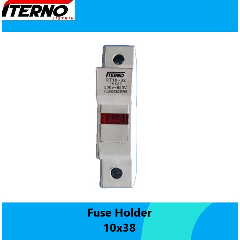 Jual Fuse Holder Rumah Fuse 10x38 RT18-32 Iterno | Shopee Indonesia