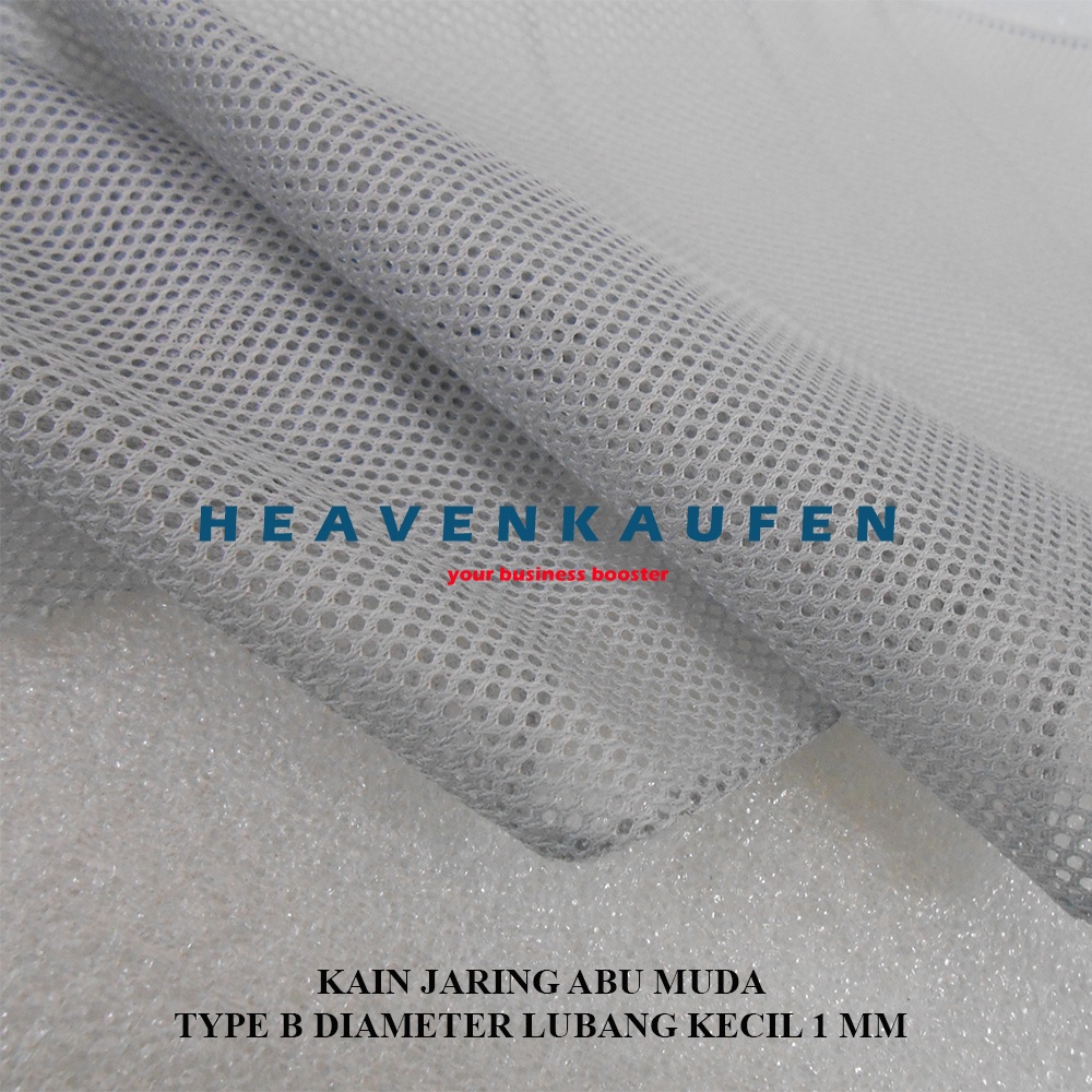 Jual Kain Jaring Jala Lubang Kecil 1 mm Warna Abu Muda Untuk Furing ...
