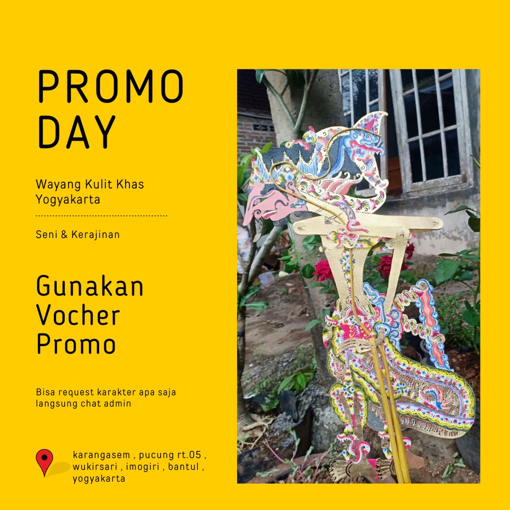 Jual Wayang Kulit Sapi ASLI Drupada/Drupadi Alusan Ukuran Standar ...