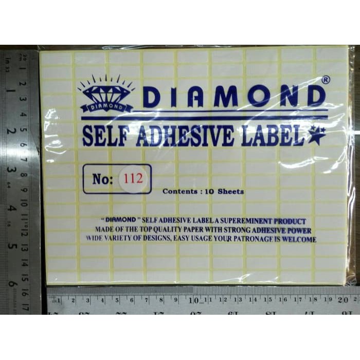 Jual Label 112 Sticker (1530 label) 2 x 0,8 cm / Label Kertas Stiker ...