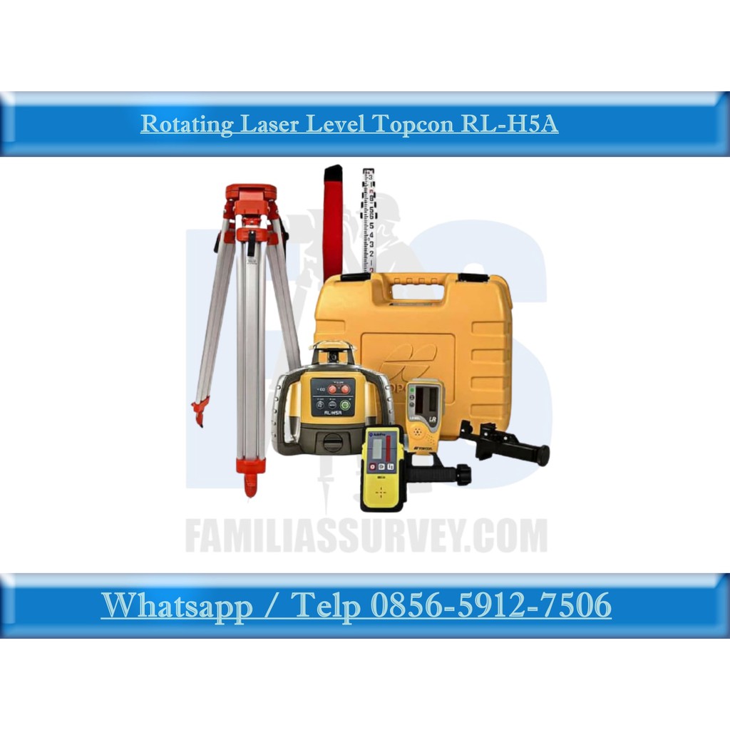 Jual Rotating Laser Level Topcon RL-H5A Baru Set Lengkap | Shopee Indonesia