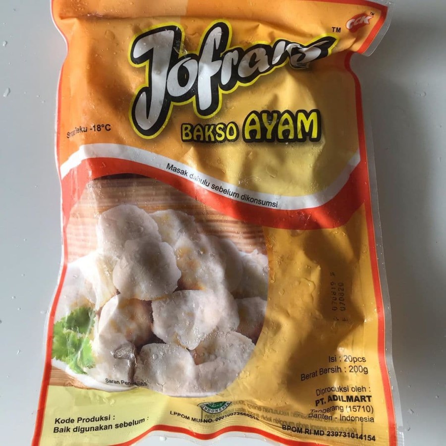 Jual JOFRANS BAKSO AYAM ISI 20 PCS 200 GR / BASO AYAM | Shopee Indonesia