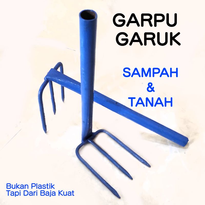 Jual GARPU PENGGARUK TANAH SAMPAH RUMPUT LIAR GAGANG BESI | Shopee ...