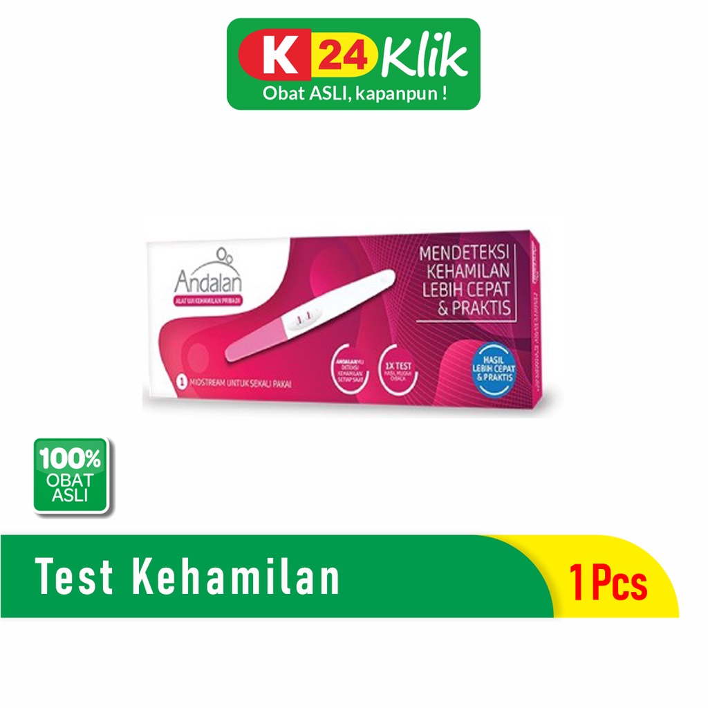 Jual Andalan Pregnancy Test Midstream/ Alat Test Kehamilan (1 Pcs ...
