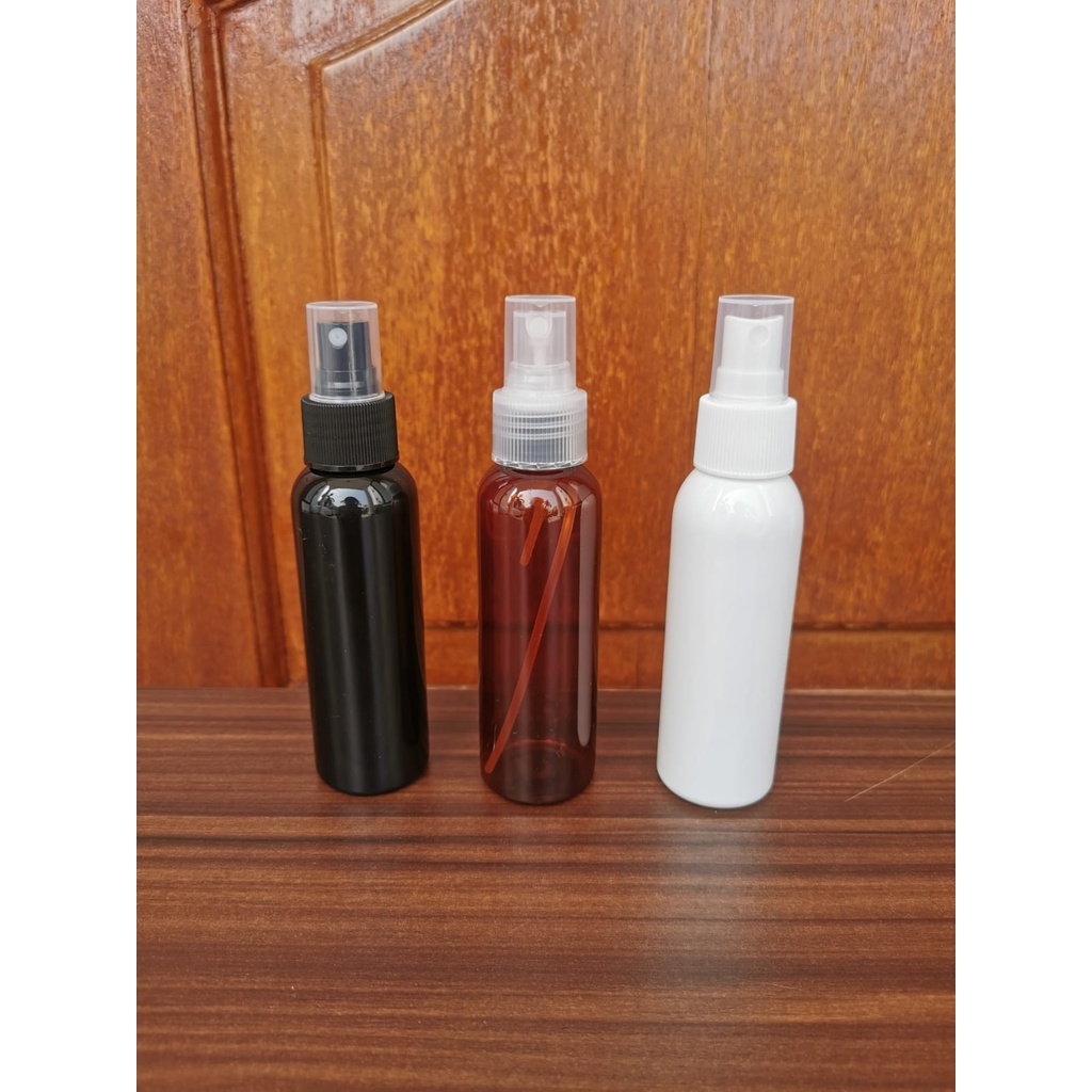 Jual Botol SPRAY sprai Bright PET 100 ml 100ml Body Putih Susu Coklat ...
