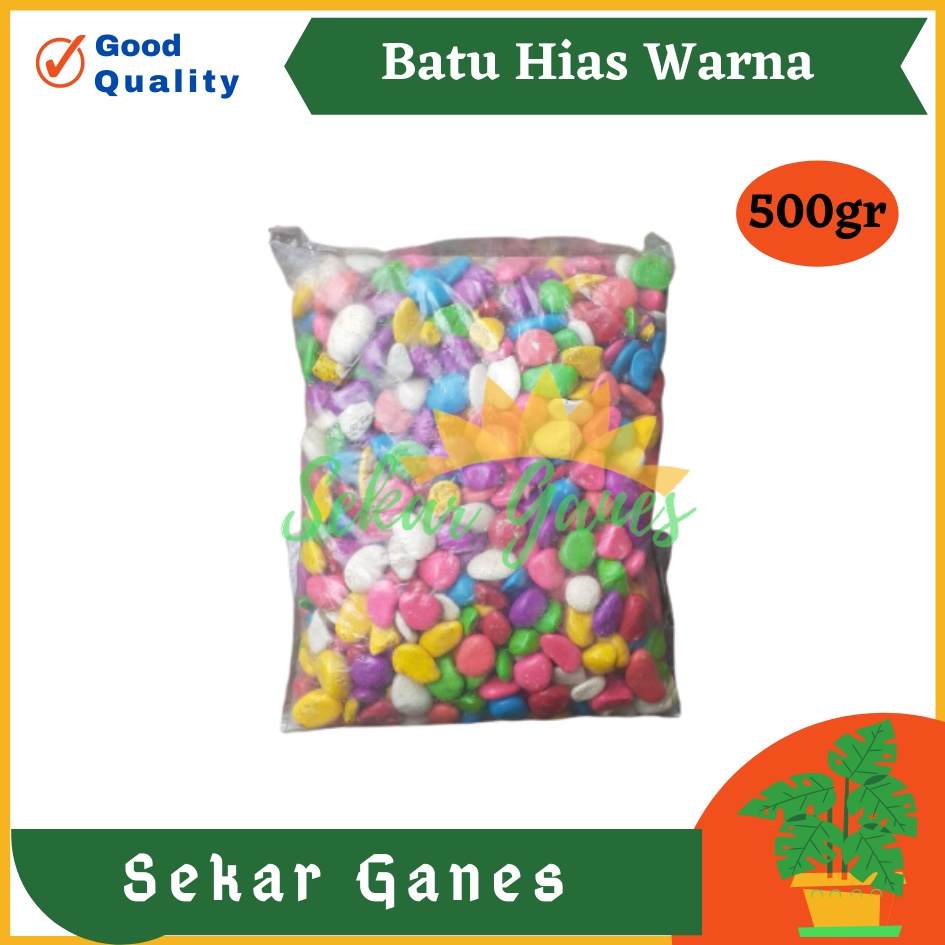 Jual Batu Hias Warna Cemerlang 200 Gram 1kg - Batu Putih Italy Batu ...