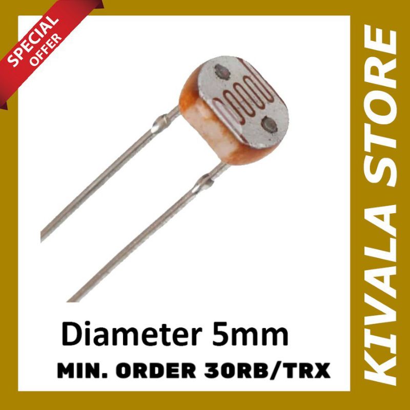 Jual LDR Light Dependent Resistor 5mm GL5516 | Shopee Indonesia