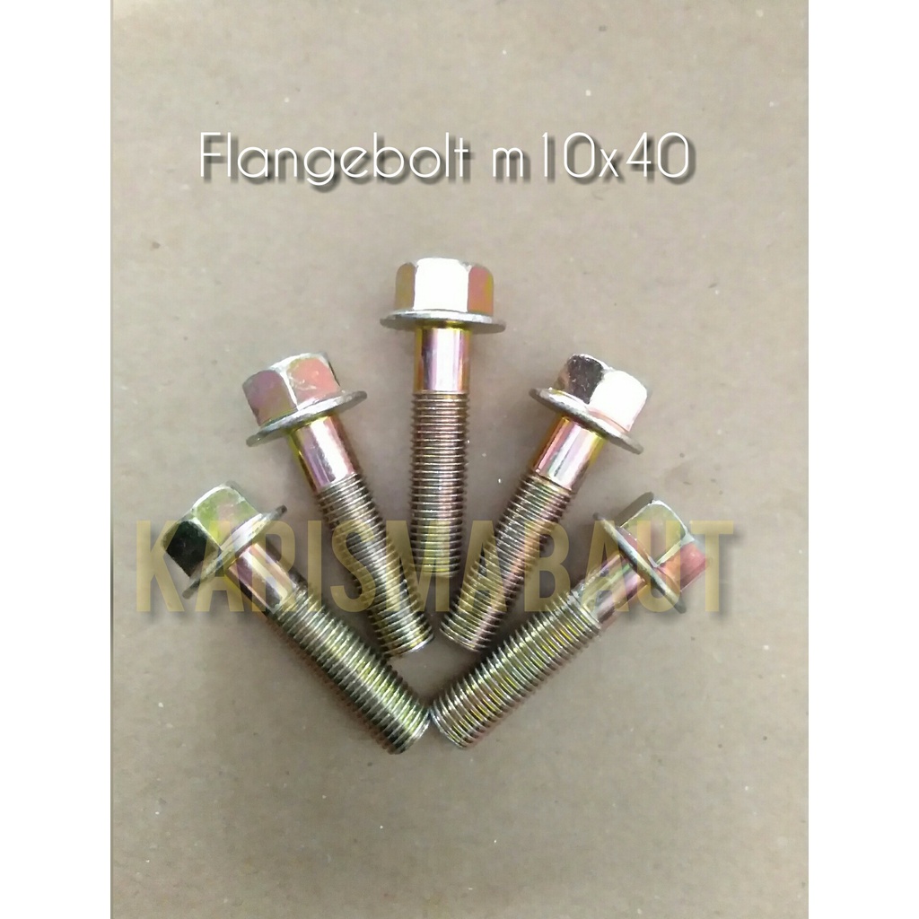 Jual Baut Flangebolt m10x40 (kunci 14) | Shopee Indonesia