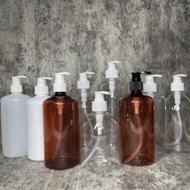 Jual Botol Plastik 500 ml Clear Tutup Pump/ Botol Pump 500ml Clear Botol Isi Ulang | Shopee ...