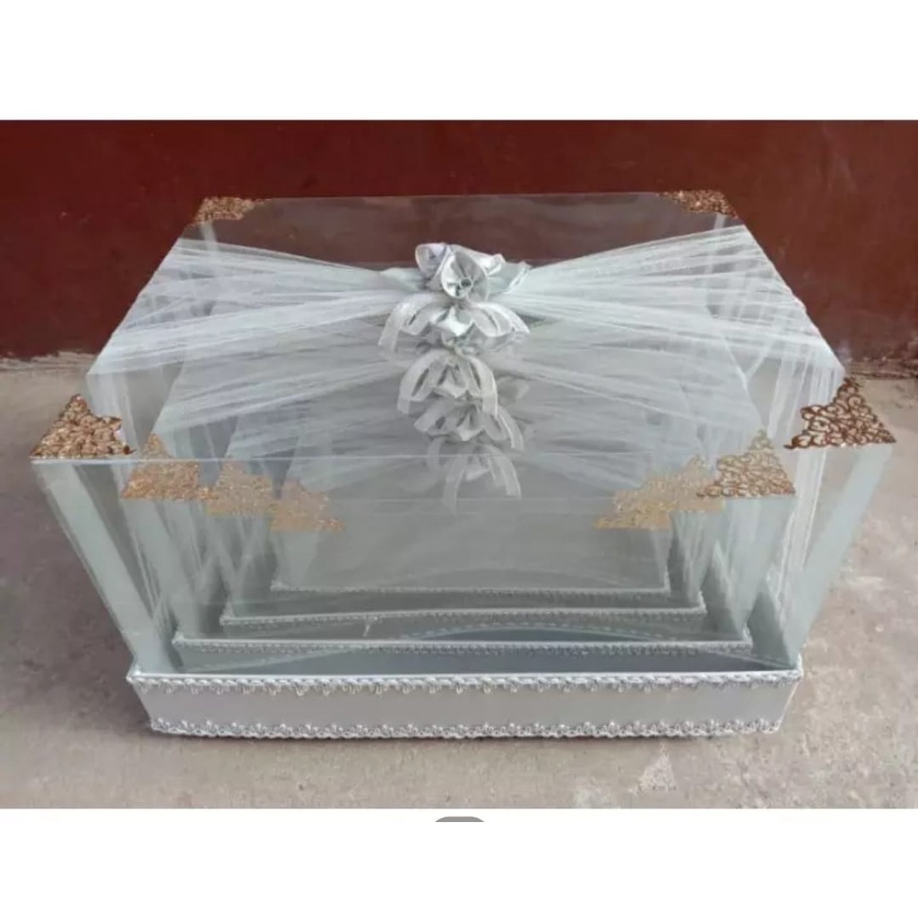 Jual souvenir kotak hantaran /bok seserahan full mika model tile 1 set ...