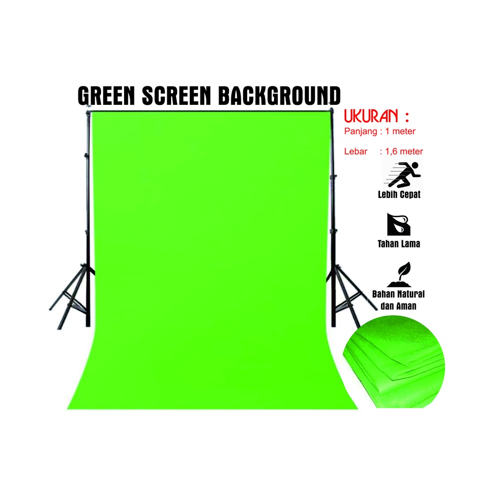 Jual Kain Green Screen Murah untuk Background Foto dan Video Bahan ...