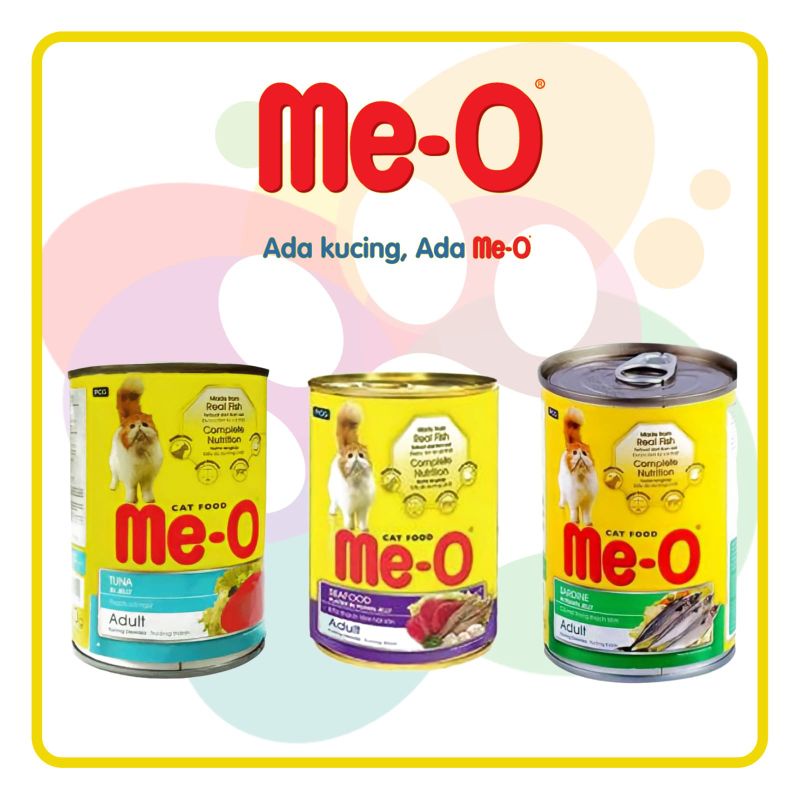 Jual Meo Kaleng 400gr /Meo Can Seafood, Sardine, Tuna/Wet Food ...