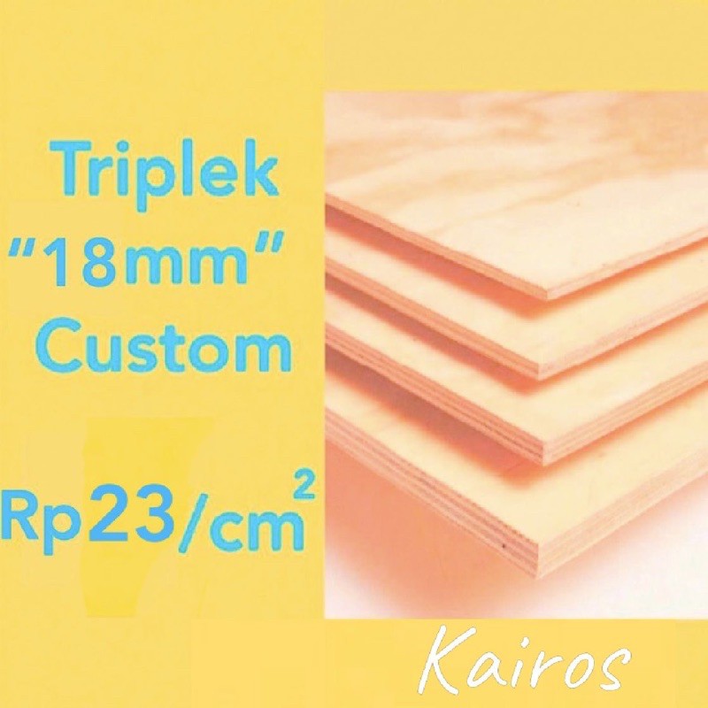 Jual Triplek 18mm Custom Ukuran / Multiplek Custom | Shopee Indonesia