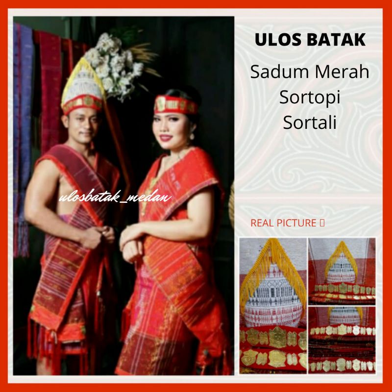 Jual Sepasang Pakaian Adat Batak Ulos Sadum Merah | Shopee Indonesia Jual Sepasang Pakaian Adat Batak Ulos Sadum Merah | Shopee Indonesia