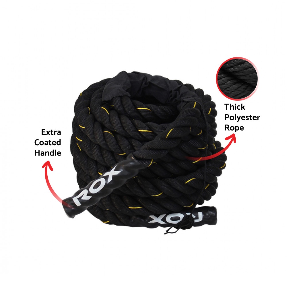 Jual Battle Rope Body Gym 9 Meter I Tali Fitness Battling Ropes ROX ...