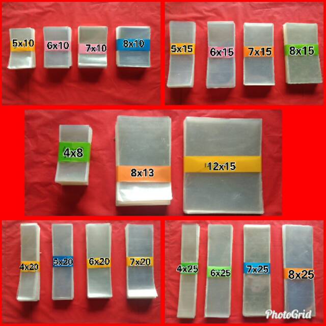 Plastik OPP tanpa lem berat 100 gram lebar 3-6 cm | Shopee Indonesia