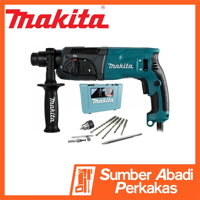 Jual MAKITA HR 2470 X5 Mesin Bor Bobok SDS Beton Tembok Impact Rotary ...