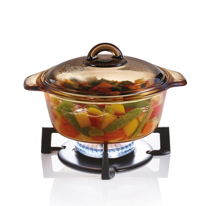 Jual Panci Masak Pot Kaca Luminarc Vitro Blooming Amber Casserole Kaca ...