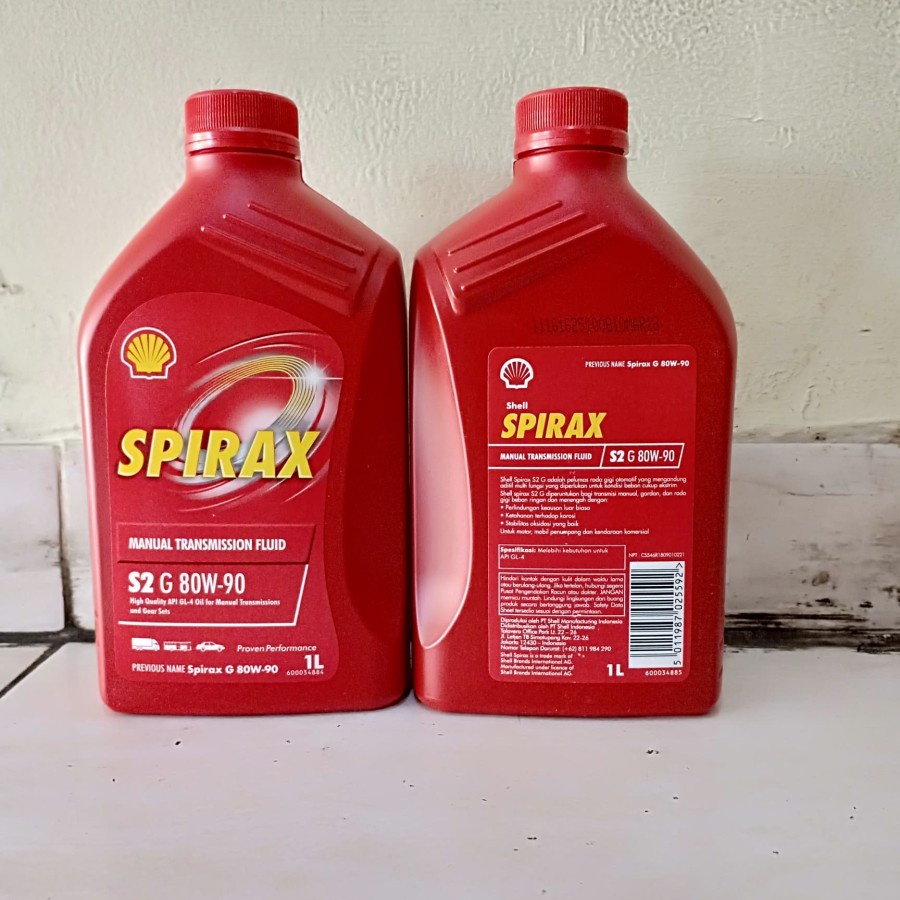 Jual Oli Shell Spirax S2 G 80w-90 API GL-4 Transmisi Manual Oli ...