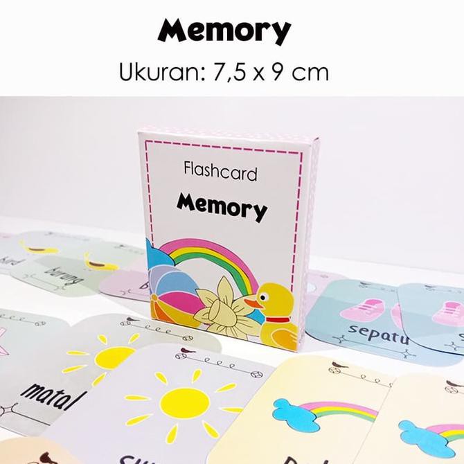 Jual Flashcard memory / daya ingat anak / flash card memori / kartu ...