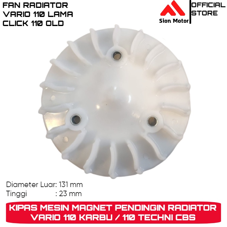 Jual Kipas Mesin / Fan Magnet Pendingin Radiator Honda Vario 110 Techno ...