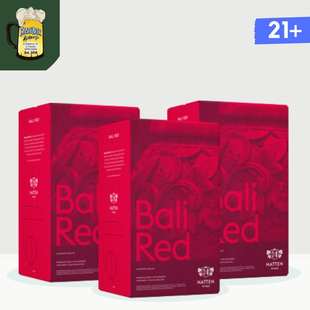 Jual Hatten Wine Bali Red Cask 11.5% Kotak 2L - Light bodied - French ...