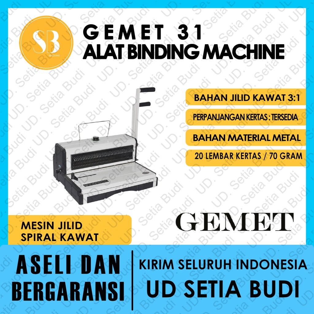 Mesin Jilid Spiral Kawat Gemet 31 Calendar Asli dan Bergaransi | Shopee ...