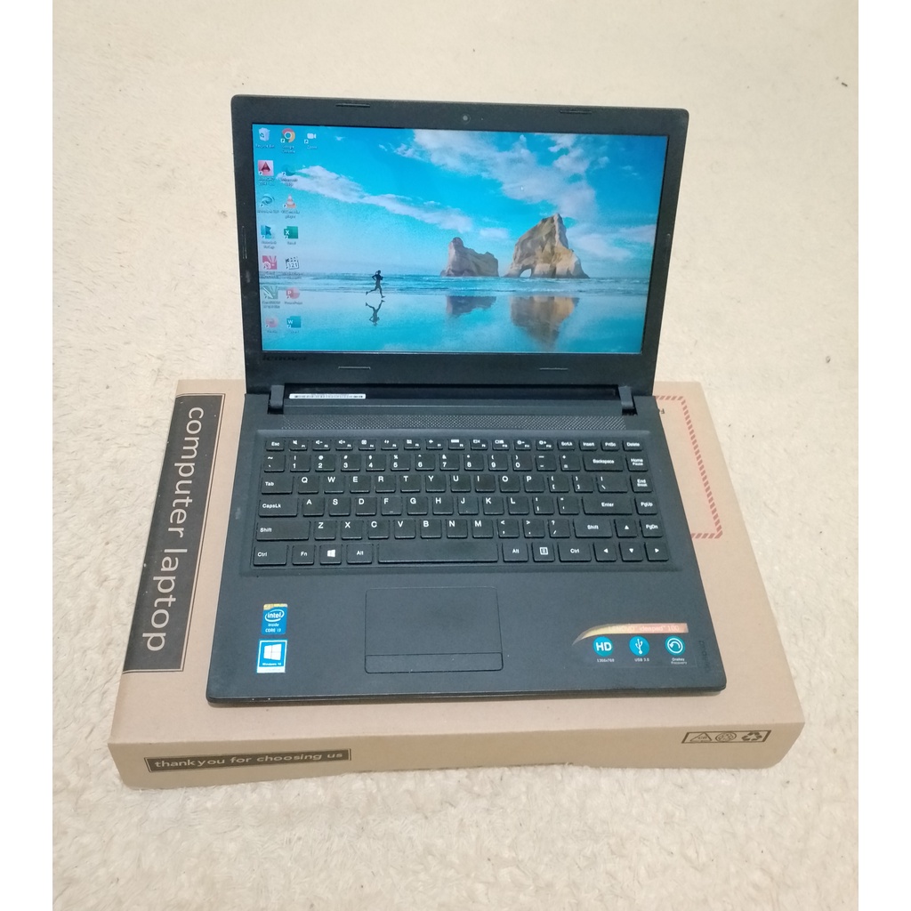 Jual LAPTOP LENOVO IDEAPAD 100 CORE I3 RAM 4GB SSD 128GB HDD 500GB ...