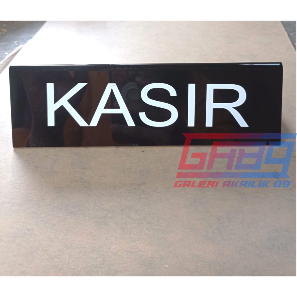 Jual SIGN KASIR ACRYLIC | SIGN CASHIER MEJA | TABLE SIGN KASIR AKRILIK ...