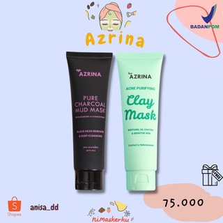 Jual [READY!] AZRINA PURE CHARCOAL MUD MASK AZRINA ACNE PURIFYING CLAY ...