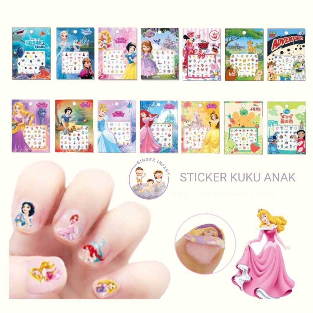 Jual sticker kuku anak mainan anak mainan sticker by gingerinfant ...