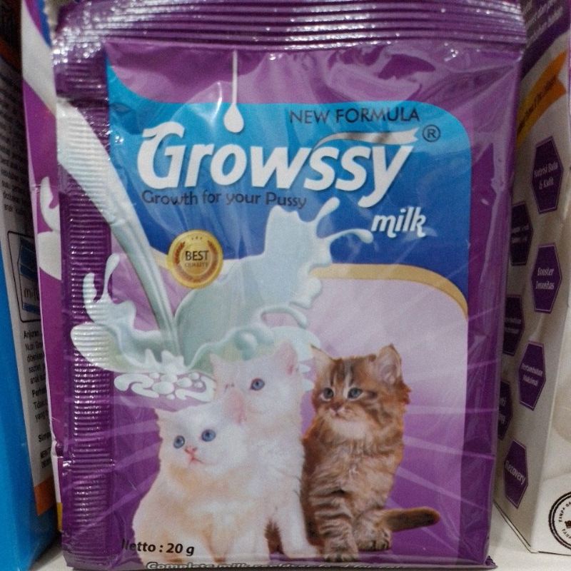 Jual Susu kucing Growsy 0 - 2 bulan 1 sacheet | Shopee Indonesia
