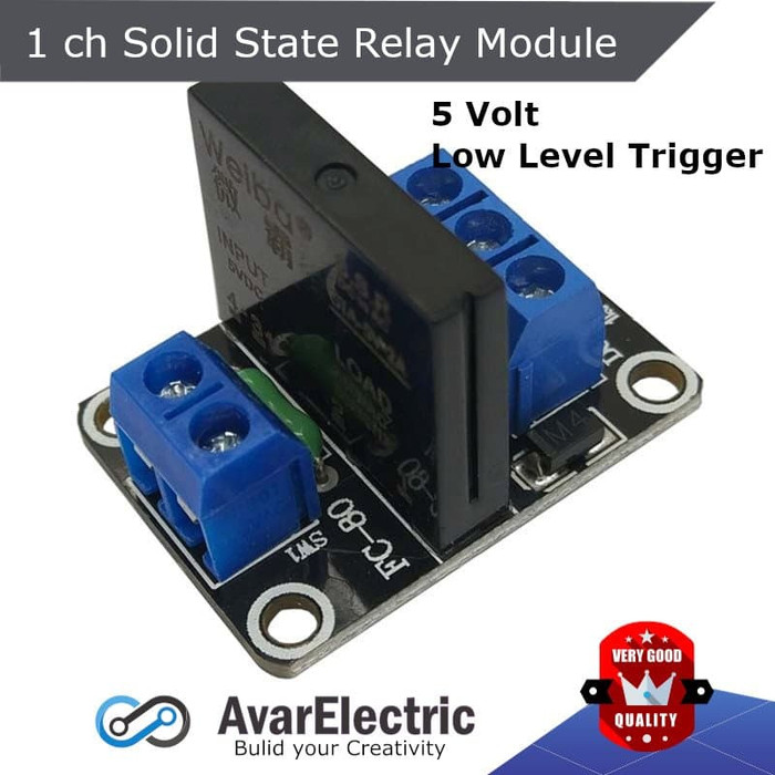 Jual Solid State Relay 1 ch Channel 5V Low Level Trigger Arduino Module ...