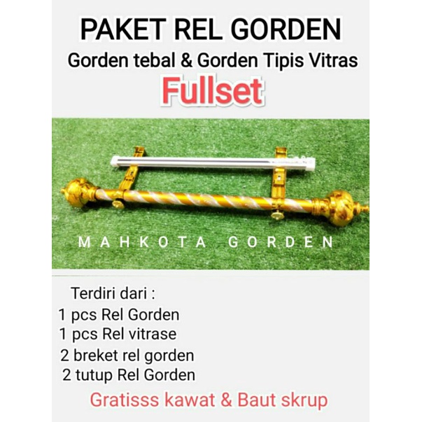 Jual PAKET REL Gorden Double Fitrase / Besi gorden Tebal & gorden tipis ...