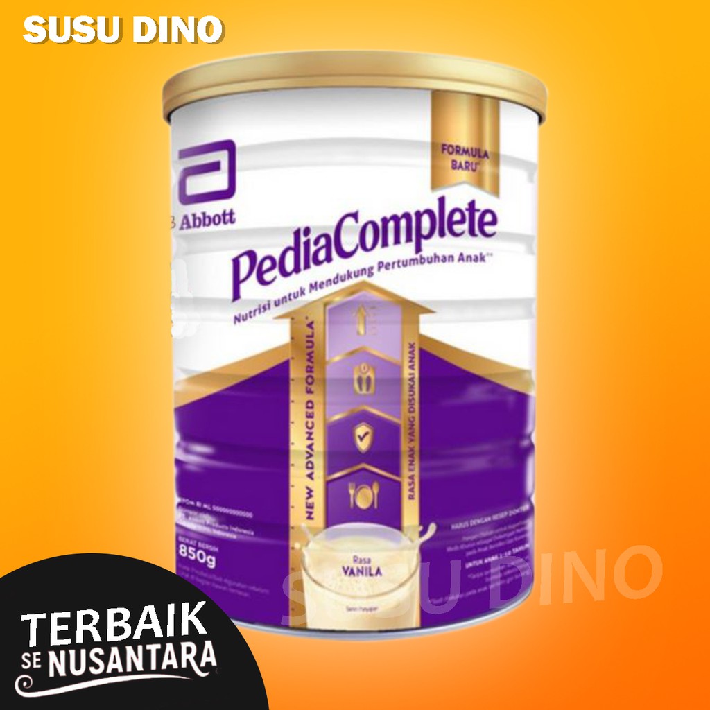 Jual PEDIASURE COMPLETE & TRIPLESURE (VANILLA / MADU) 850 GRAM | SUSU DINO | Shopee Indonesia