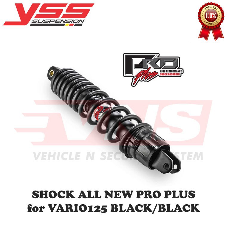 Jual YSS Single Shock All New Pro Plus OD222-330P Vario125 BLACK ...