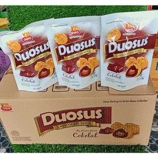 Jual Duosus Coklat Pouch 35gr / Duo Soes Coklat Ecer / Snack Murah ...
