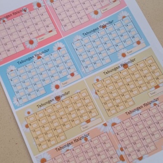 Jual Tantangan Menabung sistem Kalender | Tabungan Kalender Toples ...