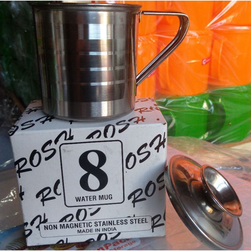 Jual Mug Stainless Steel dilengkapi tutup dan pegangan tutup stainless ...