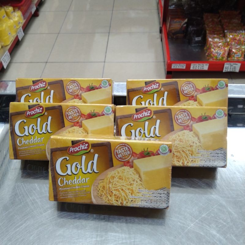 Keju Cheddar Prochiz Gold 170 gr / Keju Batang / Block Cheese / Cheddar ...