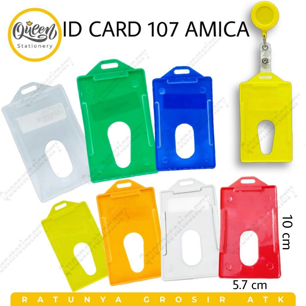 Jual (1 PCS) ID CARD 107 AMICA / ID CARD PLASTIK WARNA / TEMPAT KARTU ... Jual (1 PCS) ID CARD 107 AMICA / ID CARD PLASTIK WARNA / TEMPAT KARTU ...