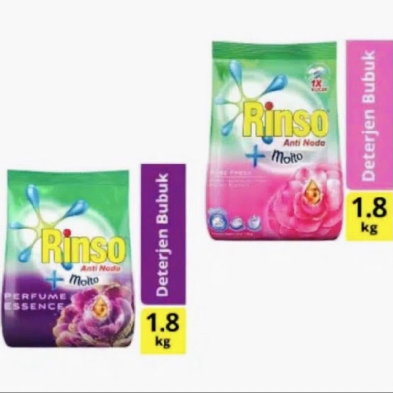 Jual RINSO MOLTO DETERGEN BUBUK 1,8KG | Shopee Indonesia