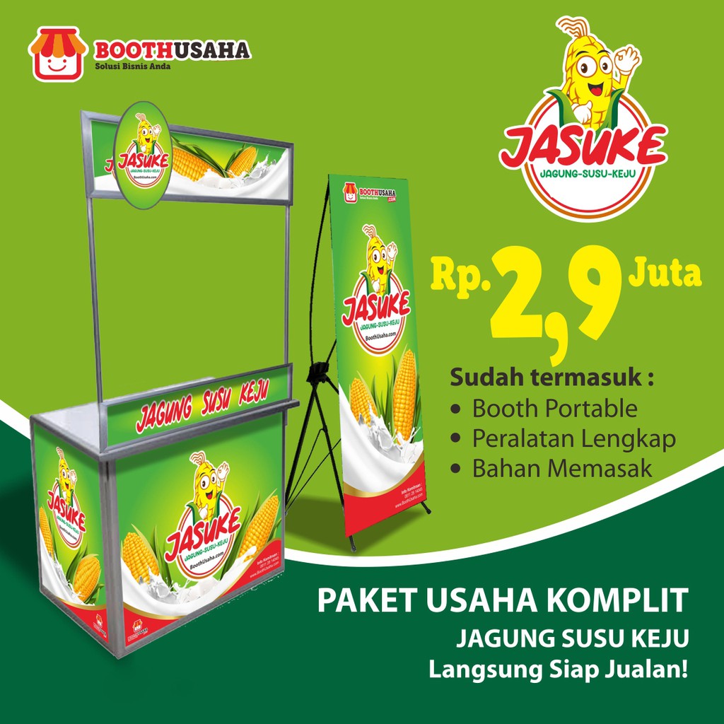 Jual PAKET USAHA JASUKE JAGUNG SUSU KEJU BOOTH PORTABLE PERALATAN DAN ...