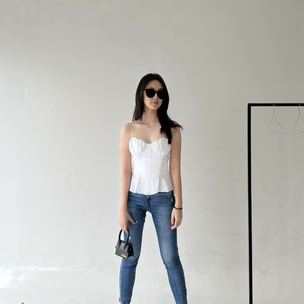 Jual LULETTE CORSETRY INSPIRED TOP (WHITE) | Shopee Indonesia