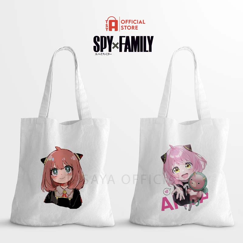 Jual Tas Totebag Kanvas Anime SPY X Family Anya Forger Tas Bahu ...