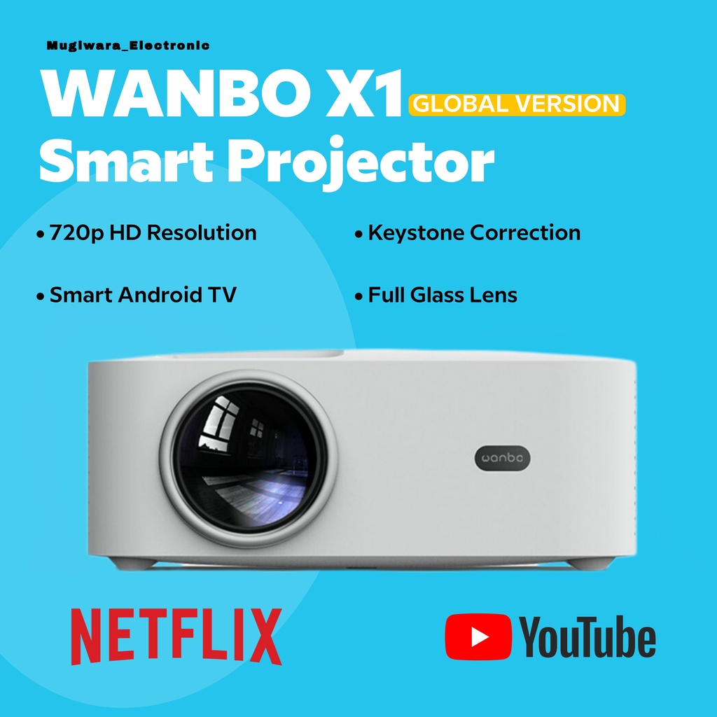Jual Proyektor Wanbo X1 Pro Portable Projector Android 720p Indonesia ...