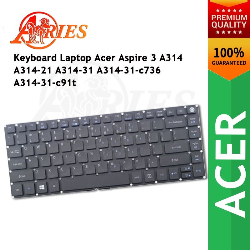 Keyboard Laptop Acer Aspire 3 A314 A314-21 A314-31 A314-31-c736 A314-31 ...