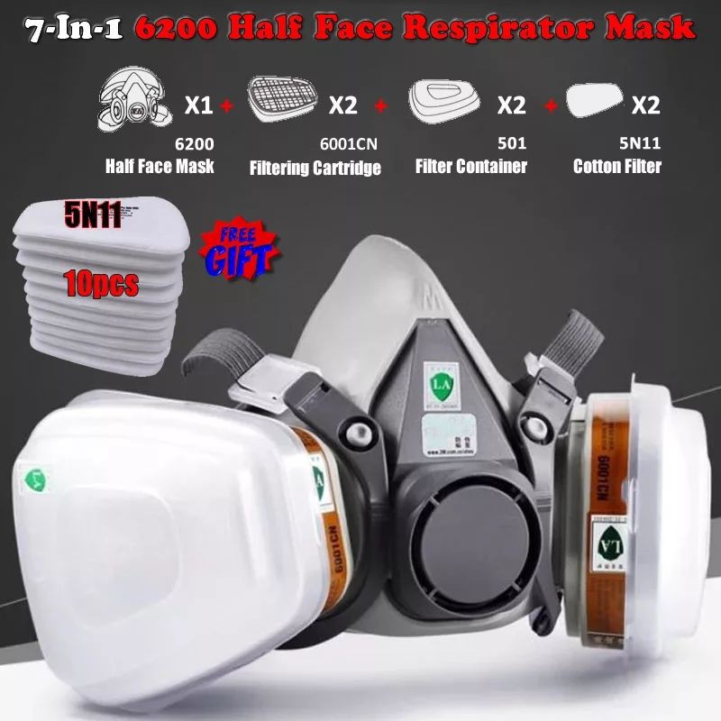 Jual Masker mask gas debu cat lab medis industri safety respirator ...